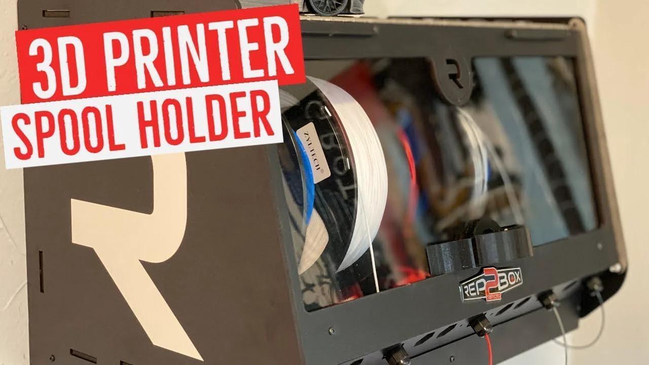 Organize your 3D printer filament with a Spool Holder #repbox #repkord