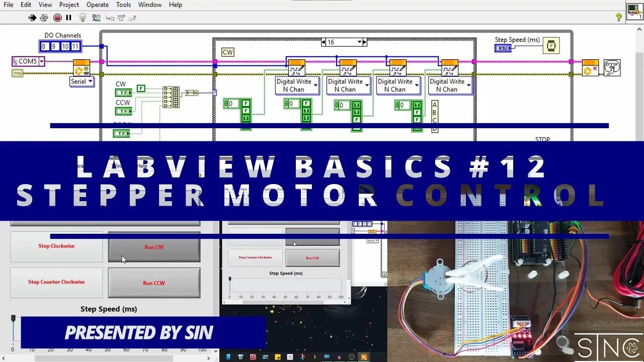 Labview Basics 12 Controlling A Stepper Motor In Labview