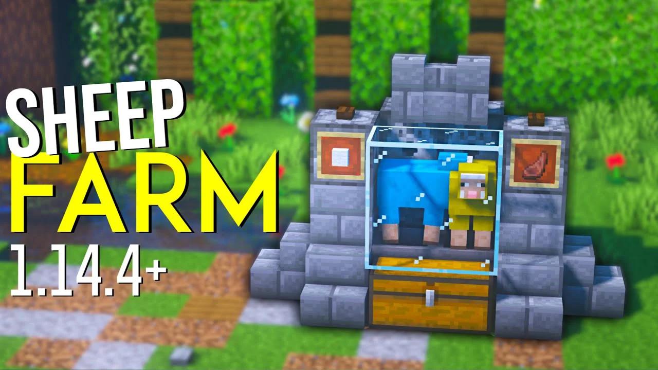 Minecraft Sheep Farm Tutorial! 1.16/1.15