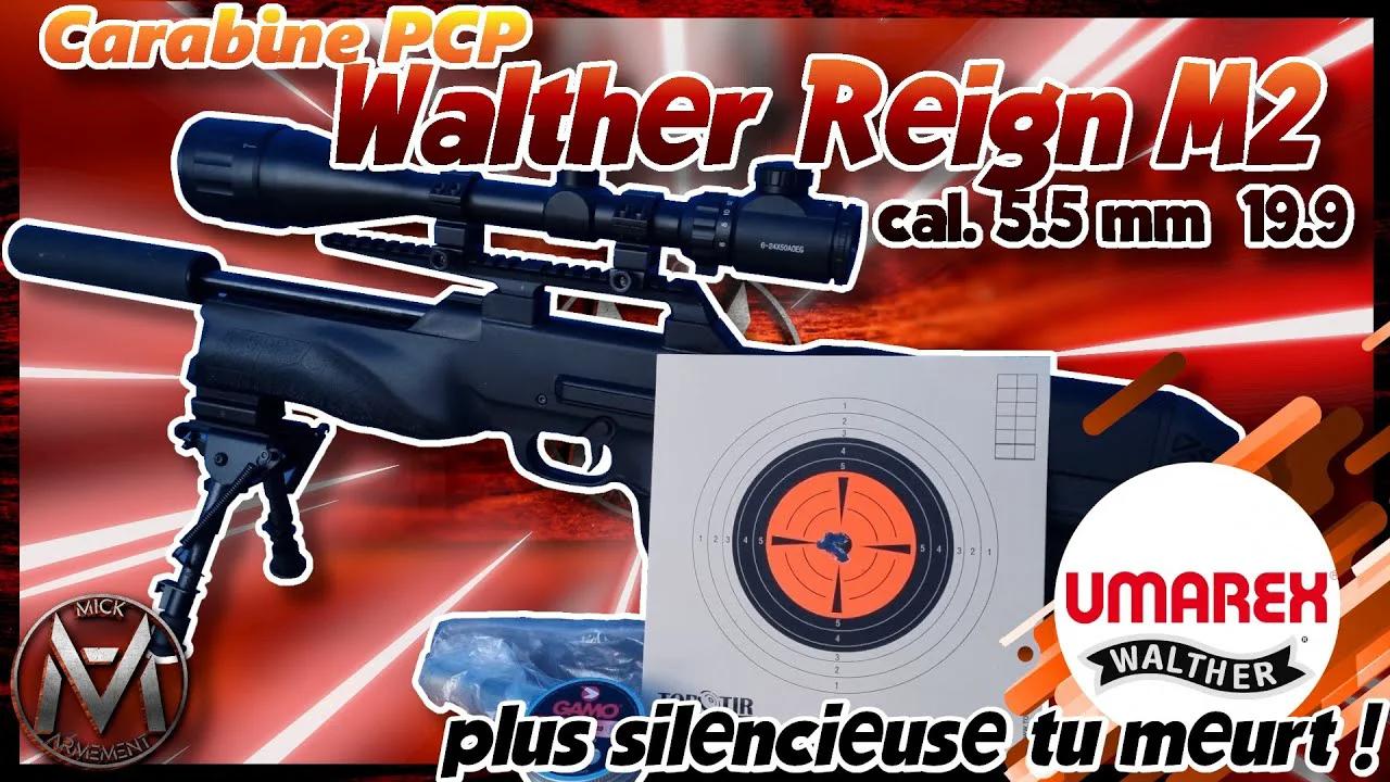 Carabine à plombs PCP Walther Reign M2 bullpup 5.5 mm avec kit débridage