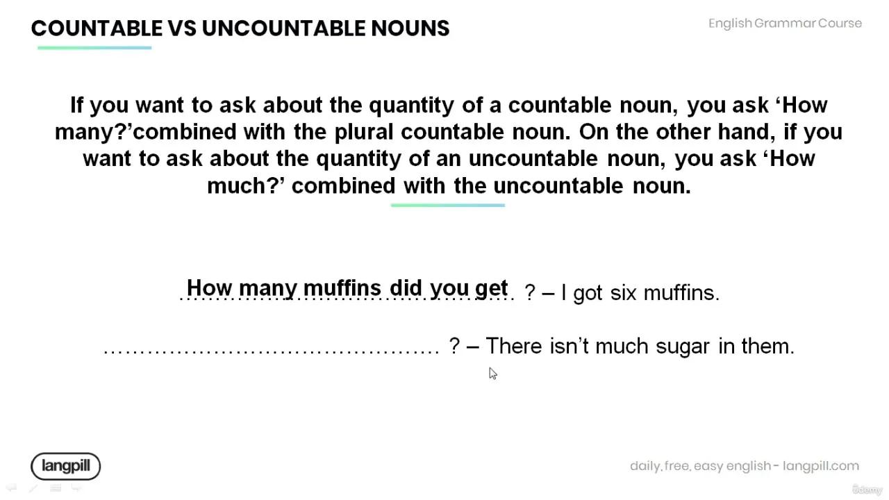 002 Review it! Countable VS Uncountable Nouns