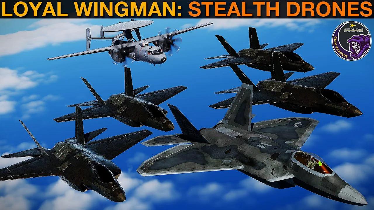 Loyal Wingman 5th Gen Stealth AI Drones vs Russian Air Force (WarGames ...