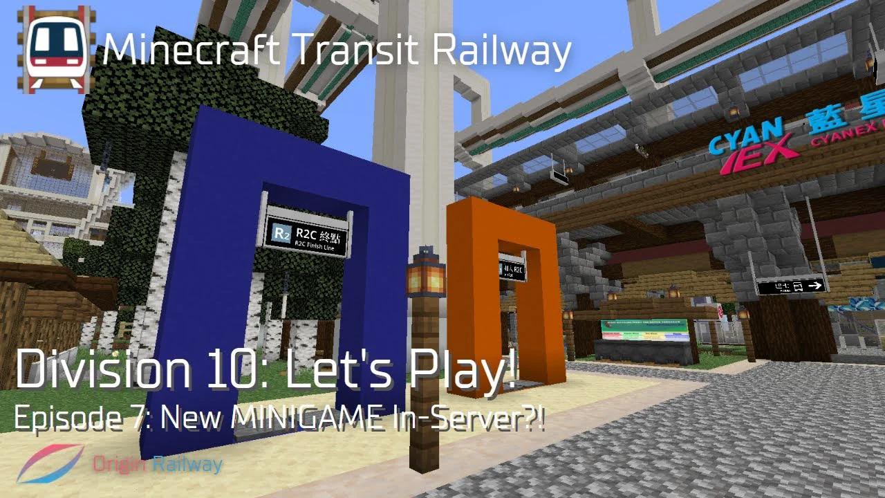 Minecraft Transit Railway Let's Play - New MINIGAME in the server?!