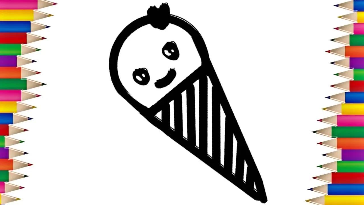 How To Draw ice-cream For Kids Easy And Simple