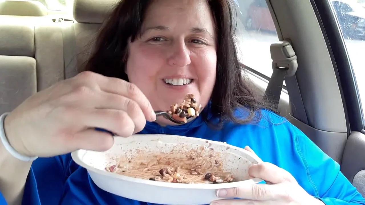chipotle car mukbang carbang