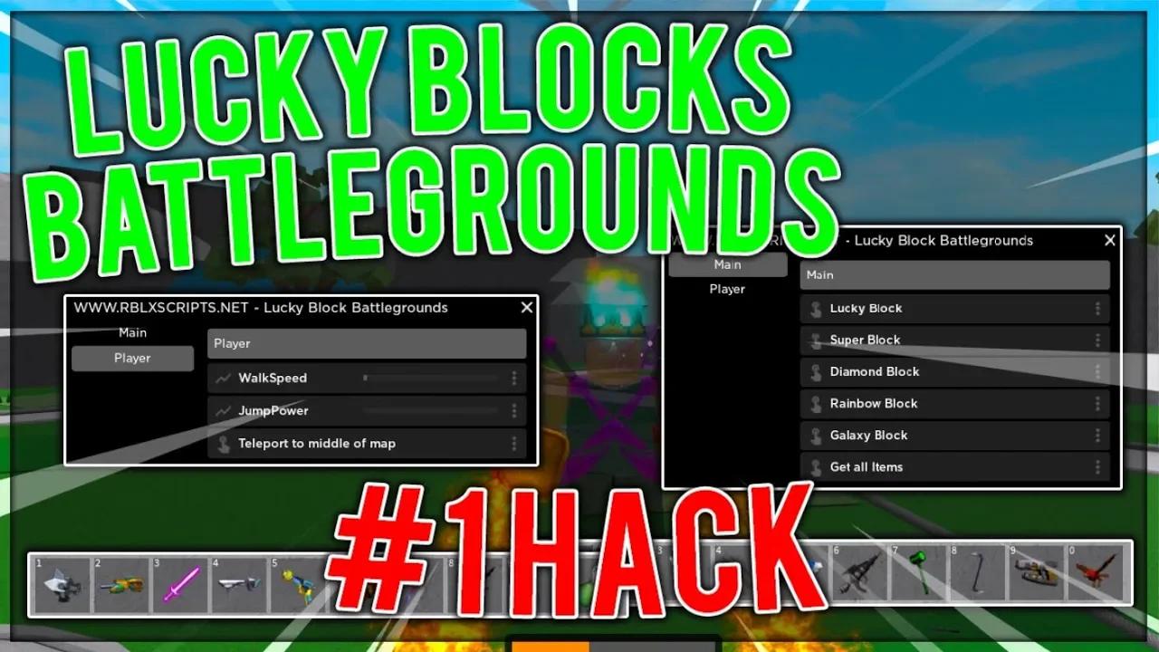 LUCKY BLOCKS Battlegrounds Script Hack GUI: ALL Items | ANY Block | Super SPEED & More! 2022