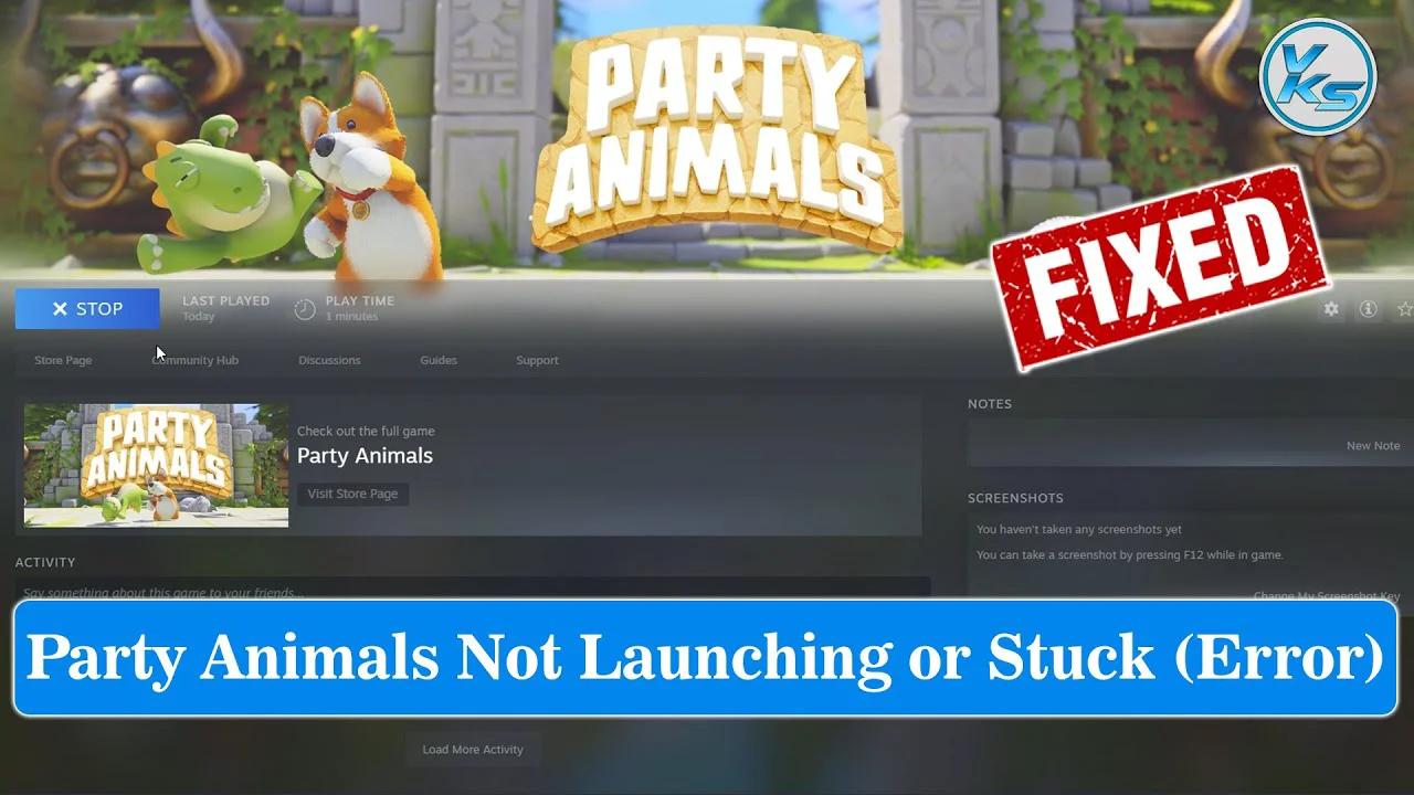 How To Fix Party Animals Launching The Game Failed, Black Screen, Not ...