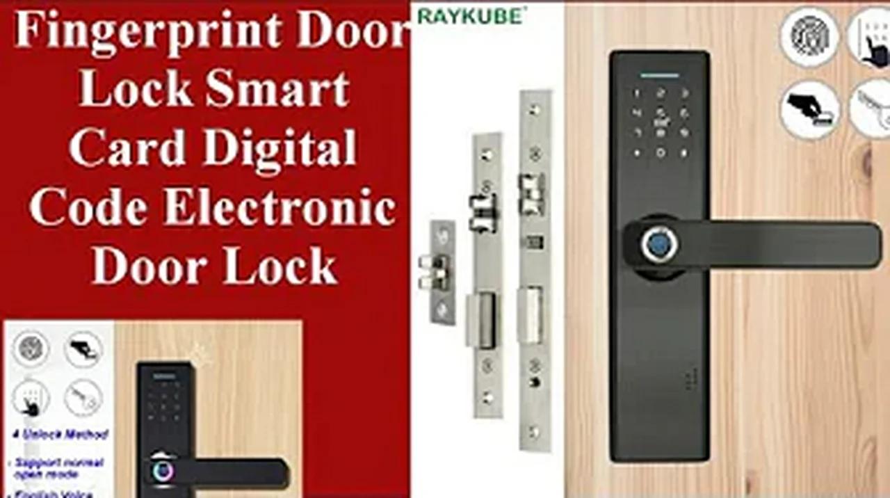 Fingerprint Lock door lock Smart Card Digital Code Electronic Door Lock ...