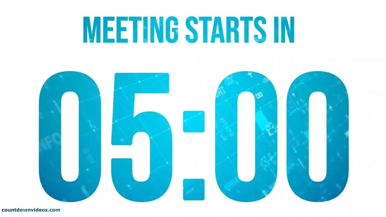 Zoom Video Conferencing Countdown Timer