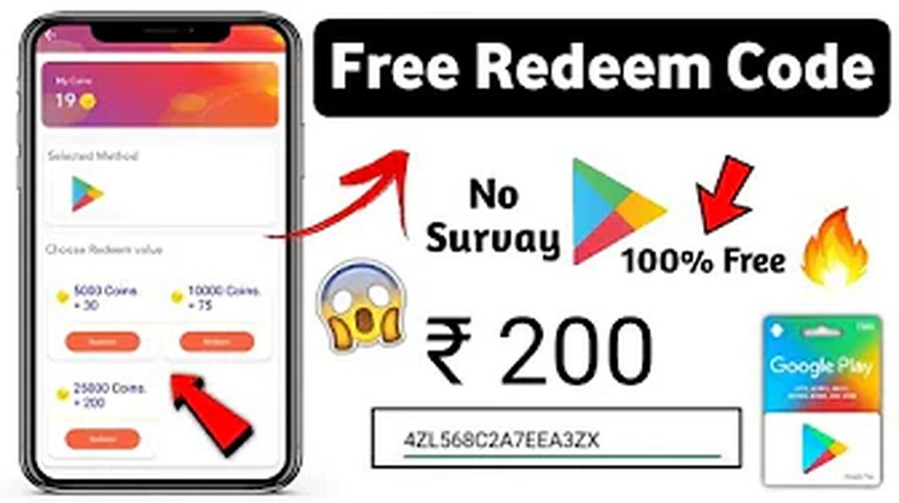 100% free Google play redeem code | How to get free google play redeem ...