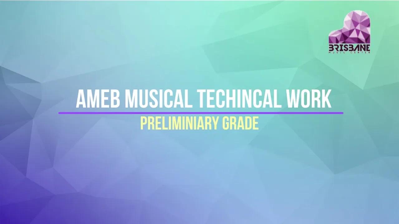 【AMEB Musical Theatre Technical Work Preliminary Grade】• Seiko Wong ...