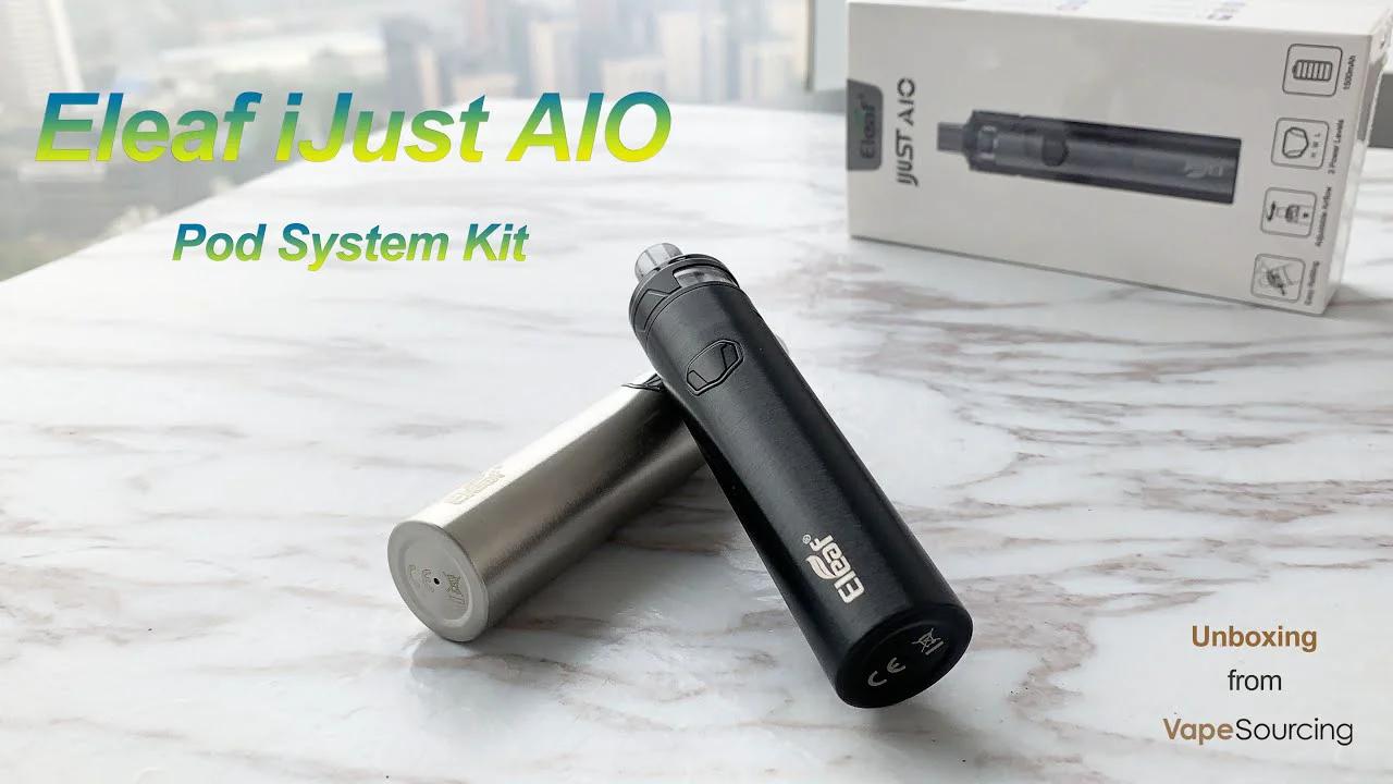 Eleaf iJust AIO Pod System Kit Unboxing & Review! ( Vapesourcing Review )