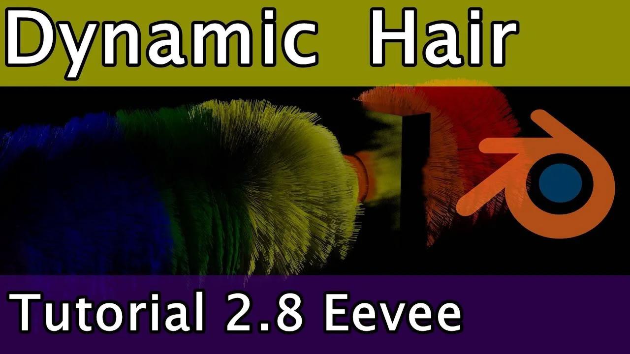 Basic Dynamic Hair Tutorial - Blender 2.8 Eevee