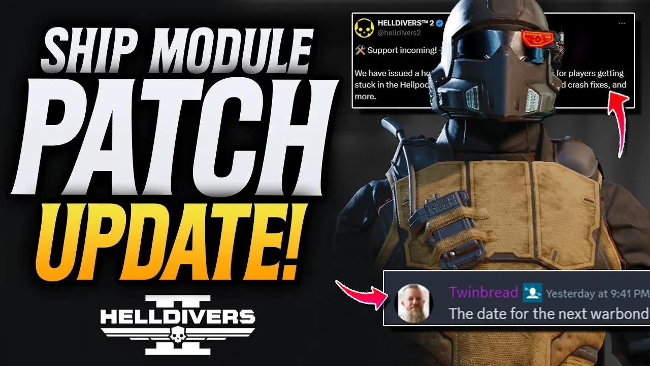 Helldivers 2 NEW Ship Modules Patch Update! Next Warbond Update Info!