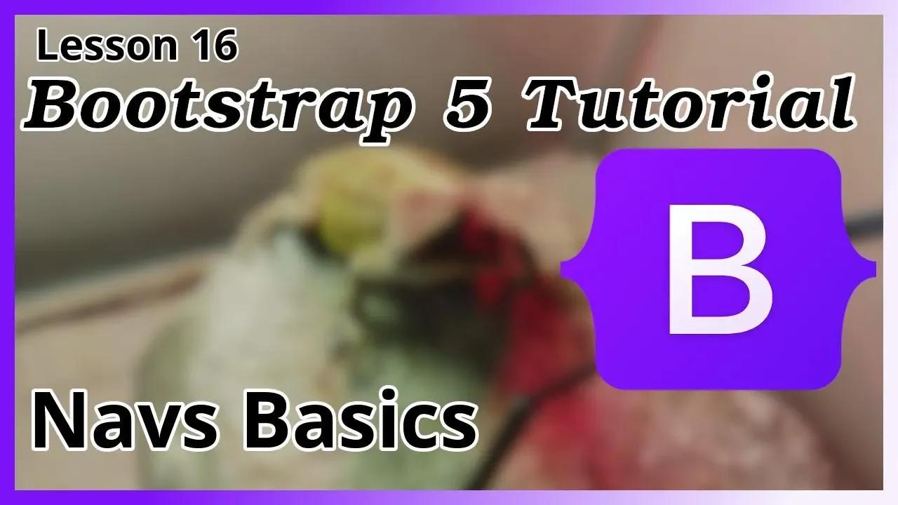 Navs Navigation Part 1 Bootstrap Tutorial Part 16 