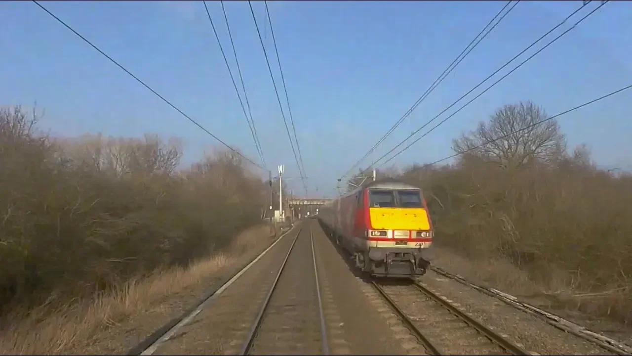 A Warp Speed Train Drivers View. Doncaster to Newcastle. Route of the ...