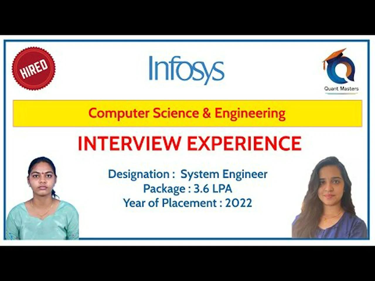 Infosys Interview Experience -2022 | Designation: System Engineer