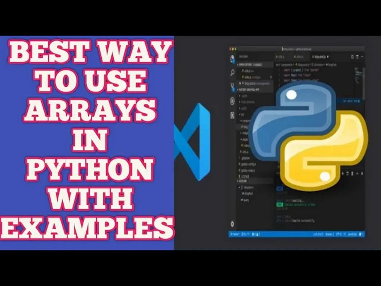 Arrays In Python Python Arrays Python Arrays Tutorial Python 8146
