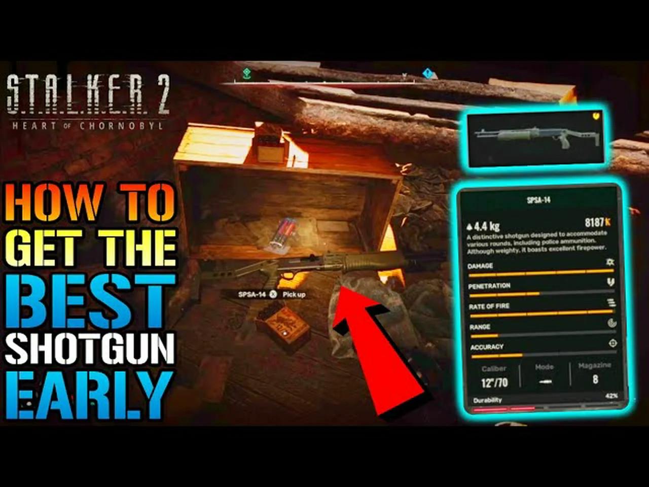 Stalker 2: "SPSA-14" Shotgun Is AMAZING! How To Get The BEST Shotgun ...