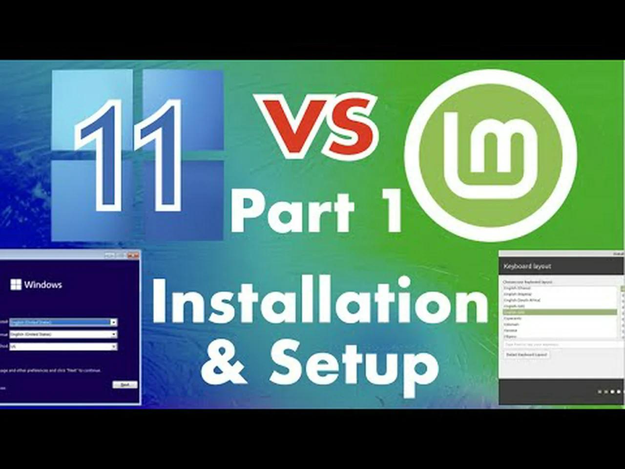 The Ultimate Windows vs Linux Mint Comparison! | Part 1 - Installation ...