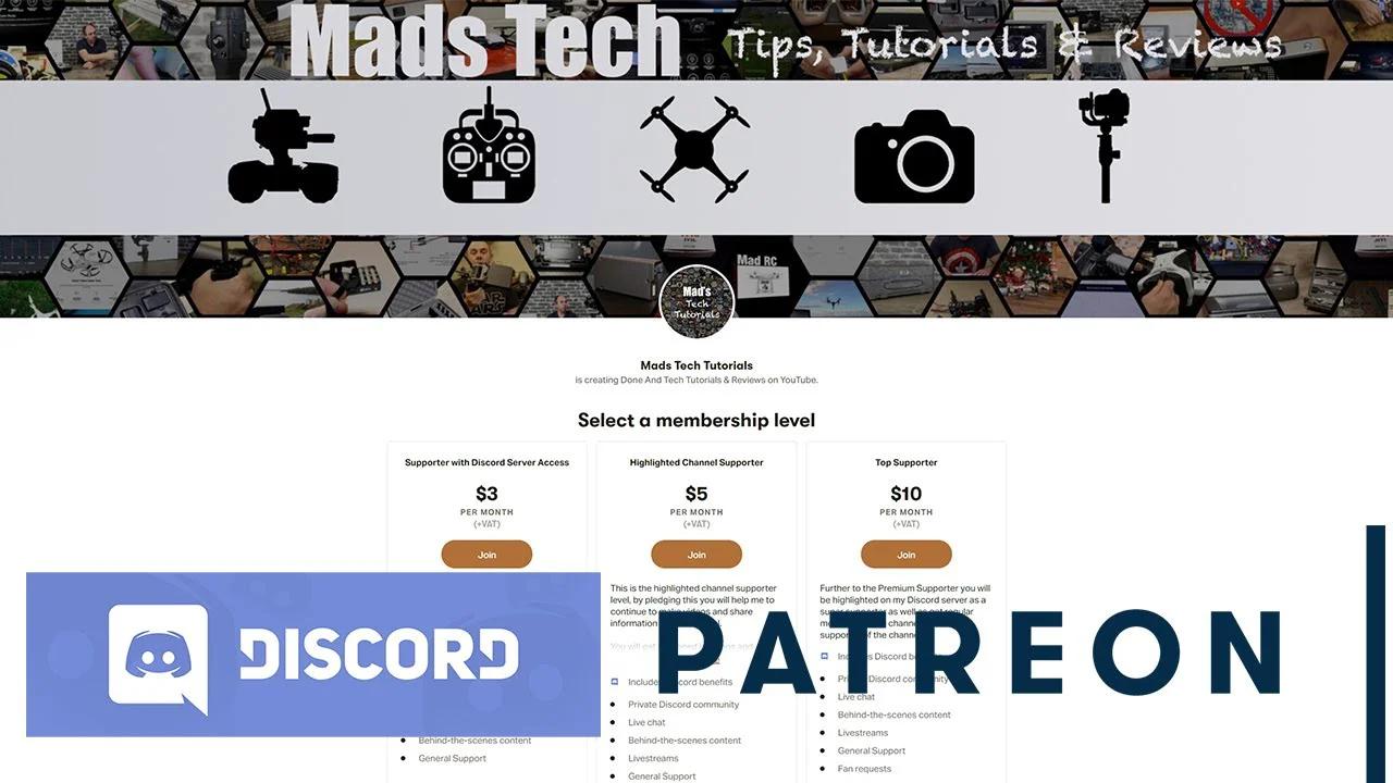 New Mads Tech Discord Server & Patreon - Channel Update