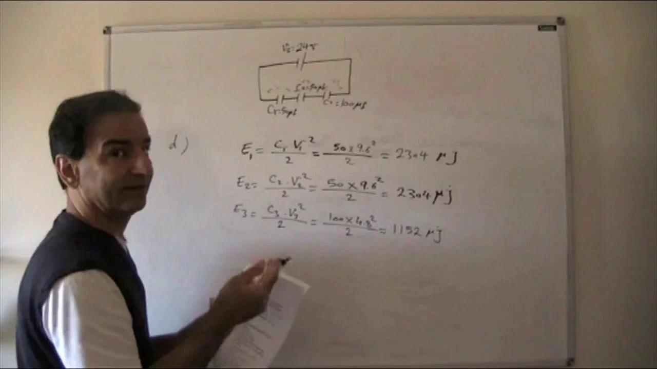 BTEC Level 3- Capacitors in Series and Parallel Questions and Answers.