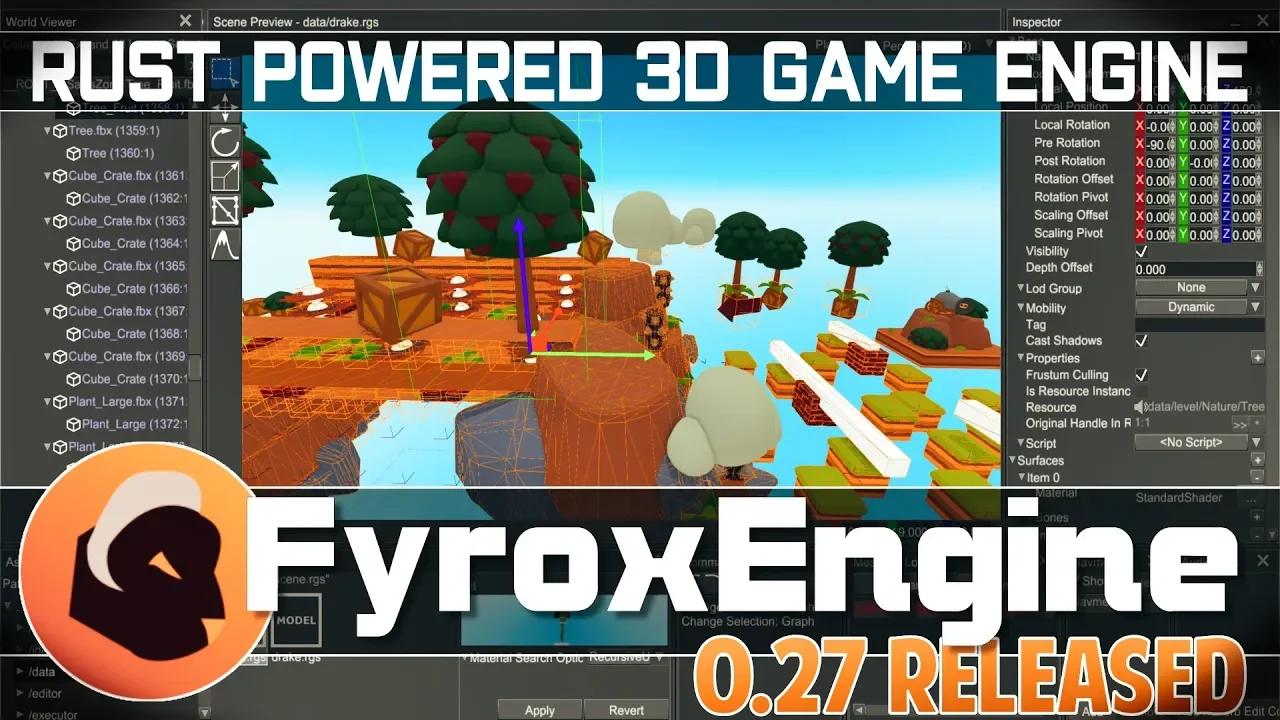 Fyrox Engine - Rust Powered Game Engine with 3D Editor Improved