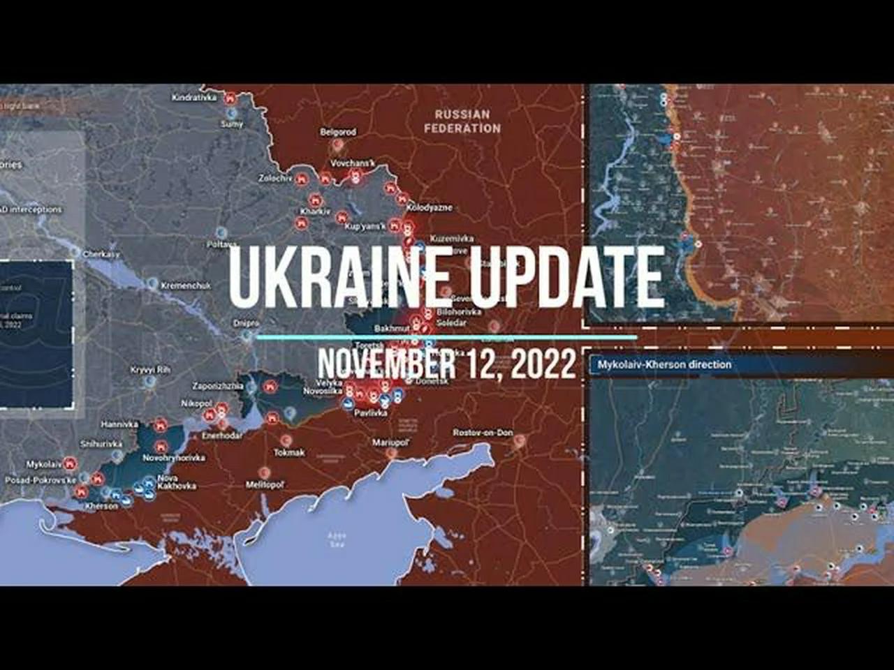 Ukraine War Update Rybar Map for November 12, 2022 Kherson, Ugledar ...