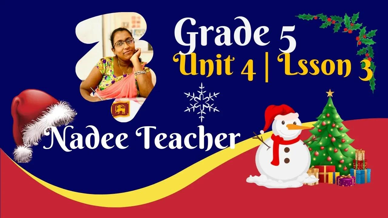 English lesson| grade 5 unit 4 lesson 3| Scholarship lesson| Sounds ...