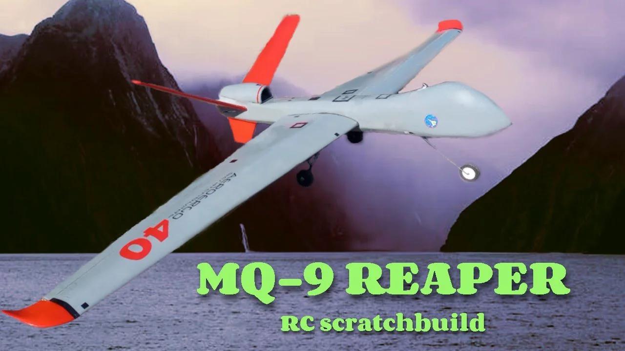 MQ9 Reaper Drone RC AEROMODELO CASERO