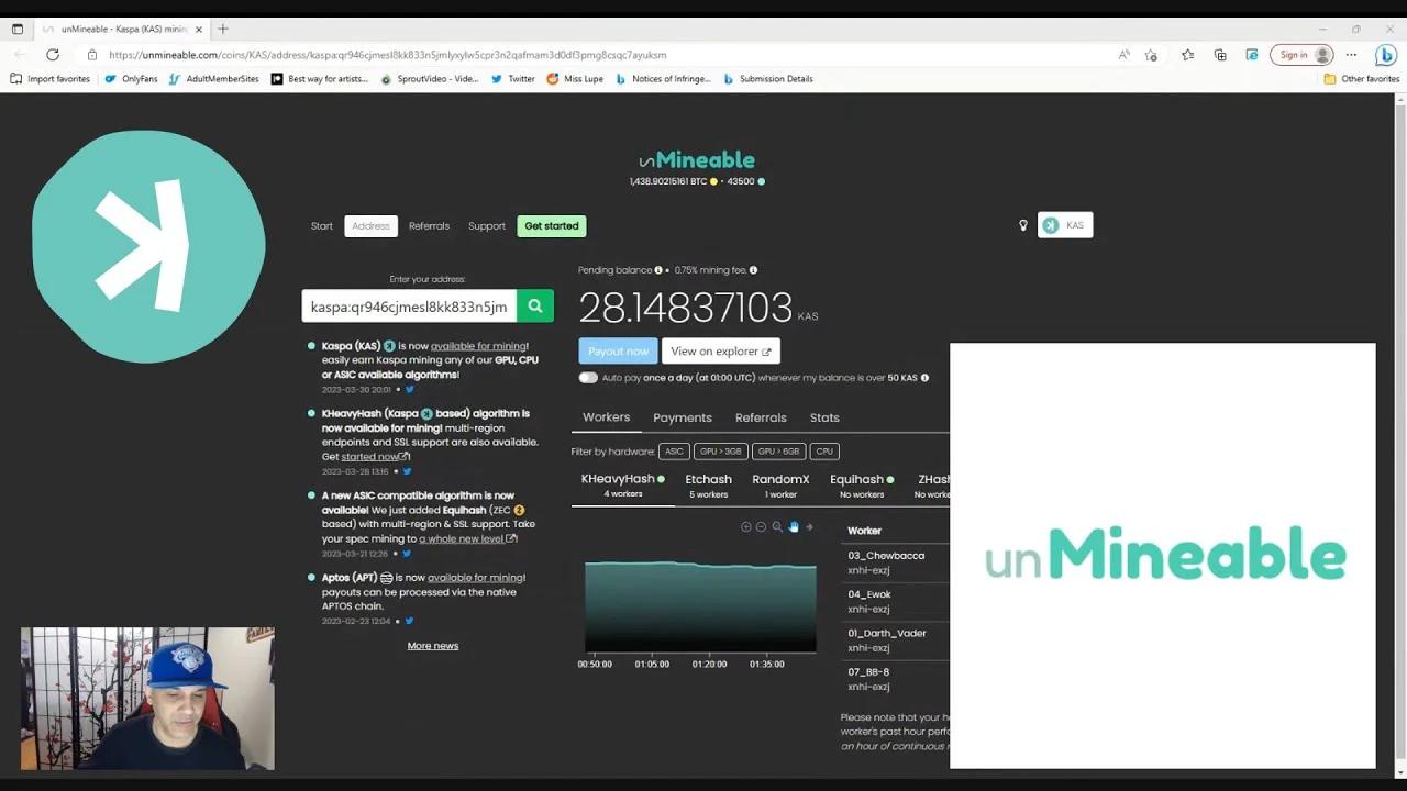 How to Setup and mine Kaspa on your PC using unMineable