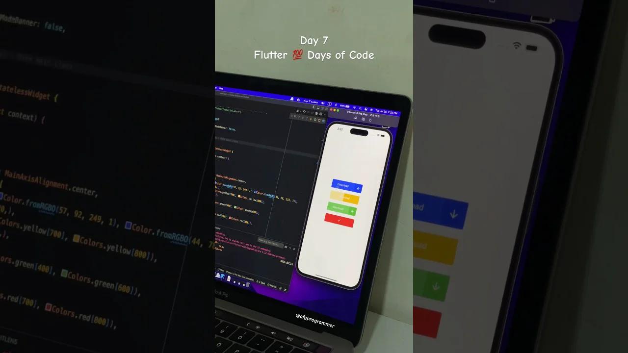 Flutter 100 Days of Code - Day 7 #shorts