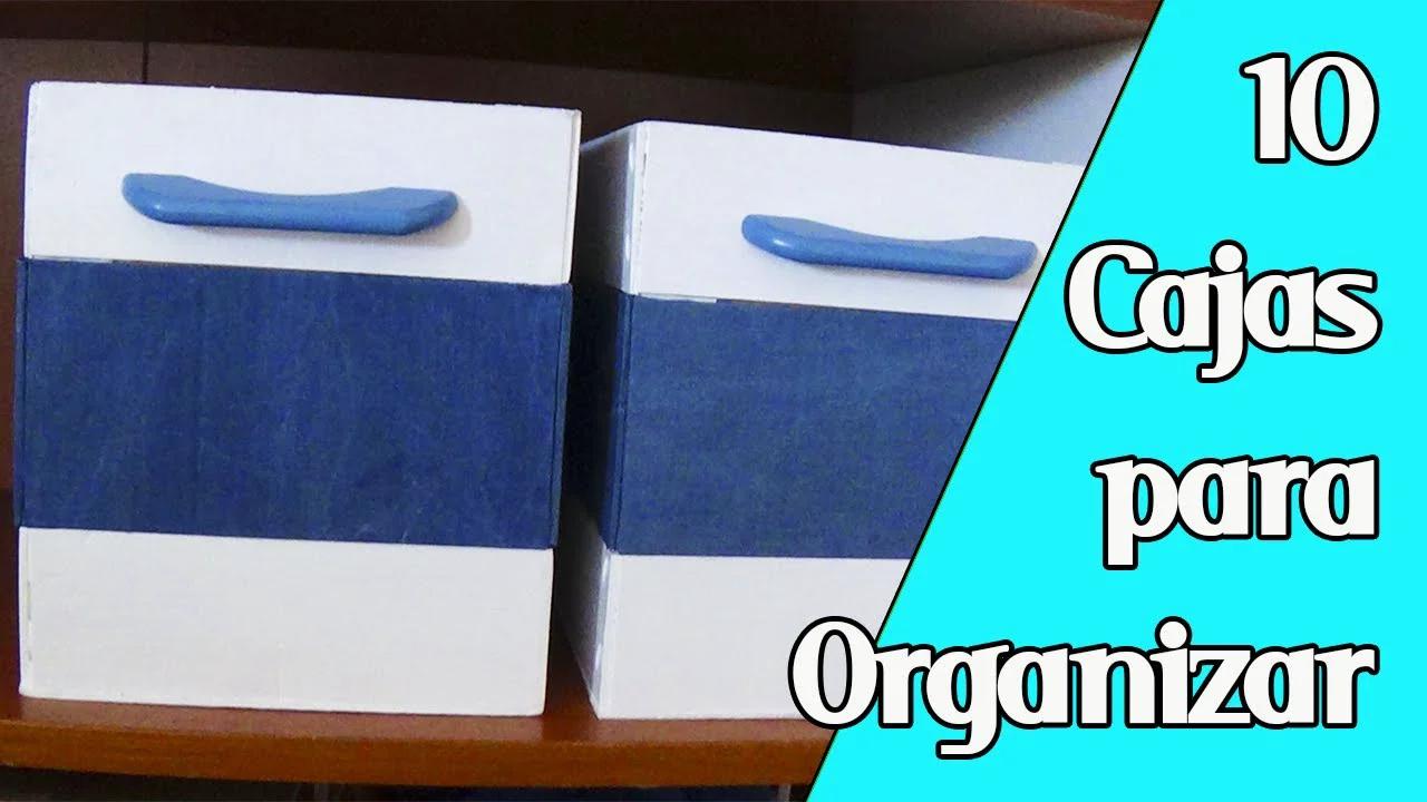 10 Cajas Para Organizar Y Ordenar Manualidades Recicladas Ecobrisa