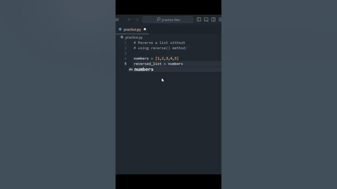 Using reverse methods | #python #pythonprogramming #coding #learnpython ...