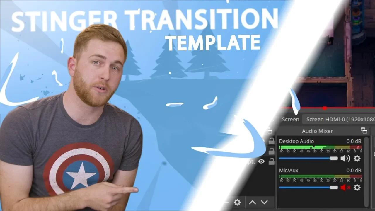 How to use FREE Stinger Transitions for OBS and Streamlabs + DOWNLOAD