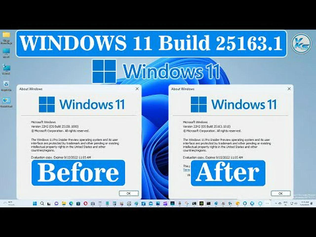 Windows 11 Insider Preview Build 25163 | Windows 11 New Update 20-07-2022