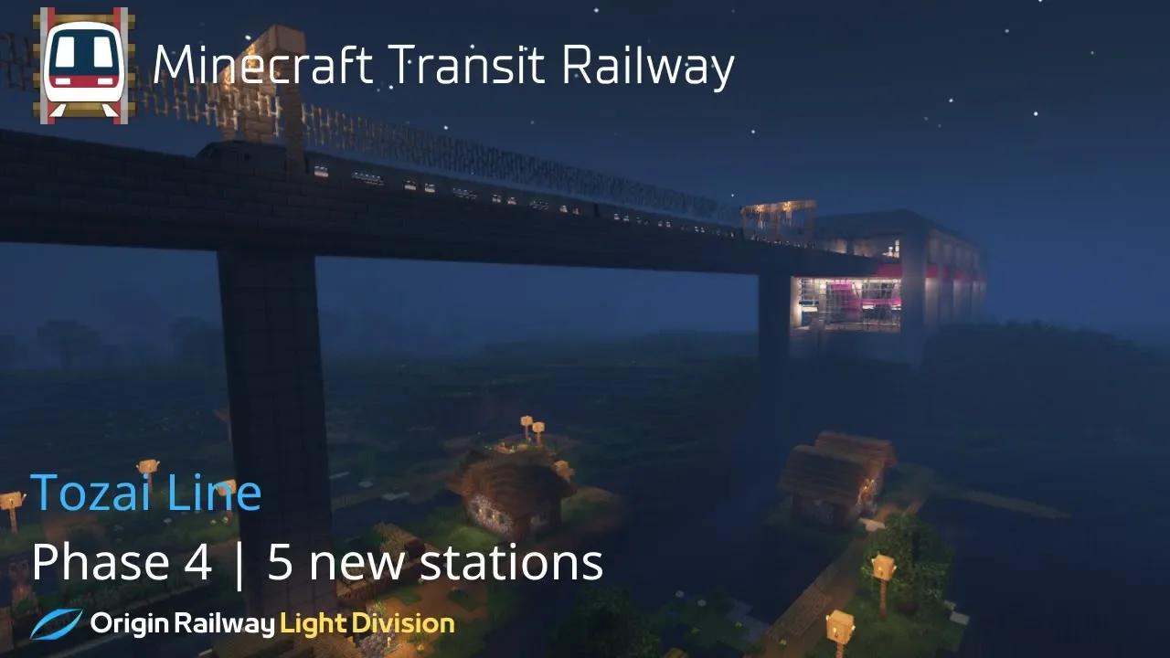 Minecraft Transit Railway - Tozai Line Phase 4