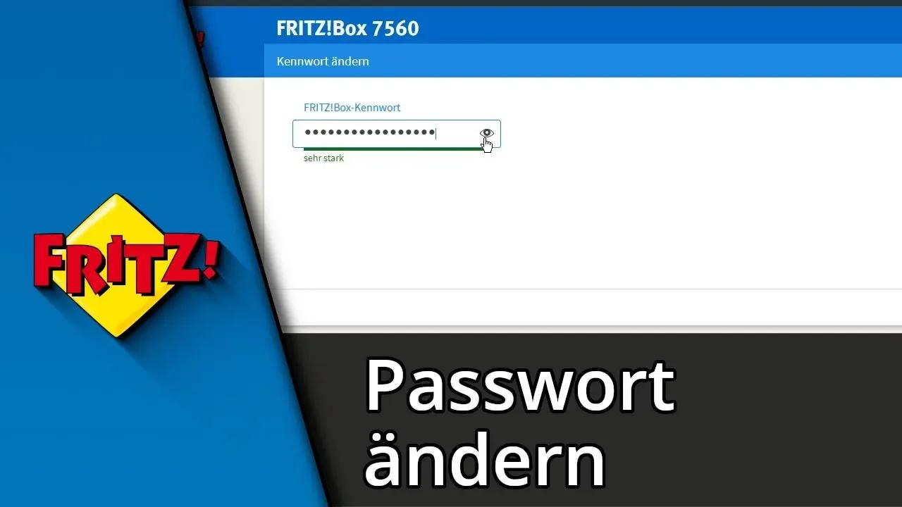 FritzBox Passwort ändern Tutorial