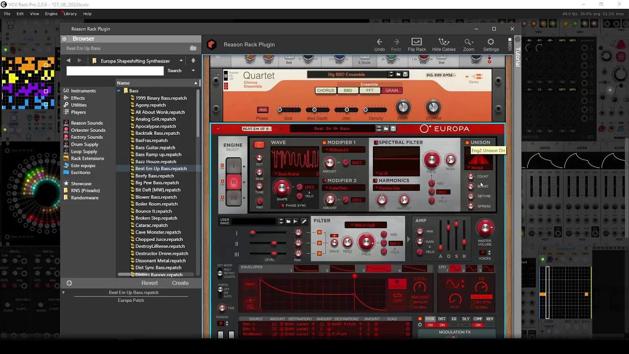 02/07 Live 🌞 VCV RACK / Reason