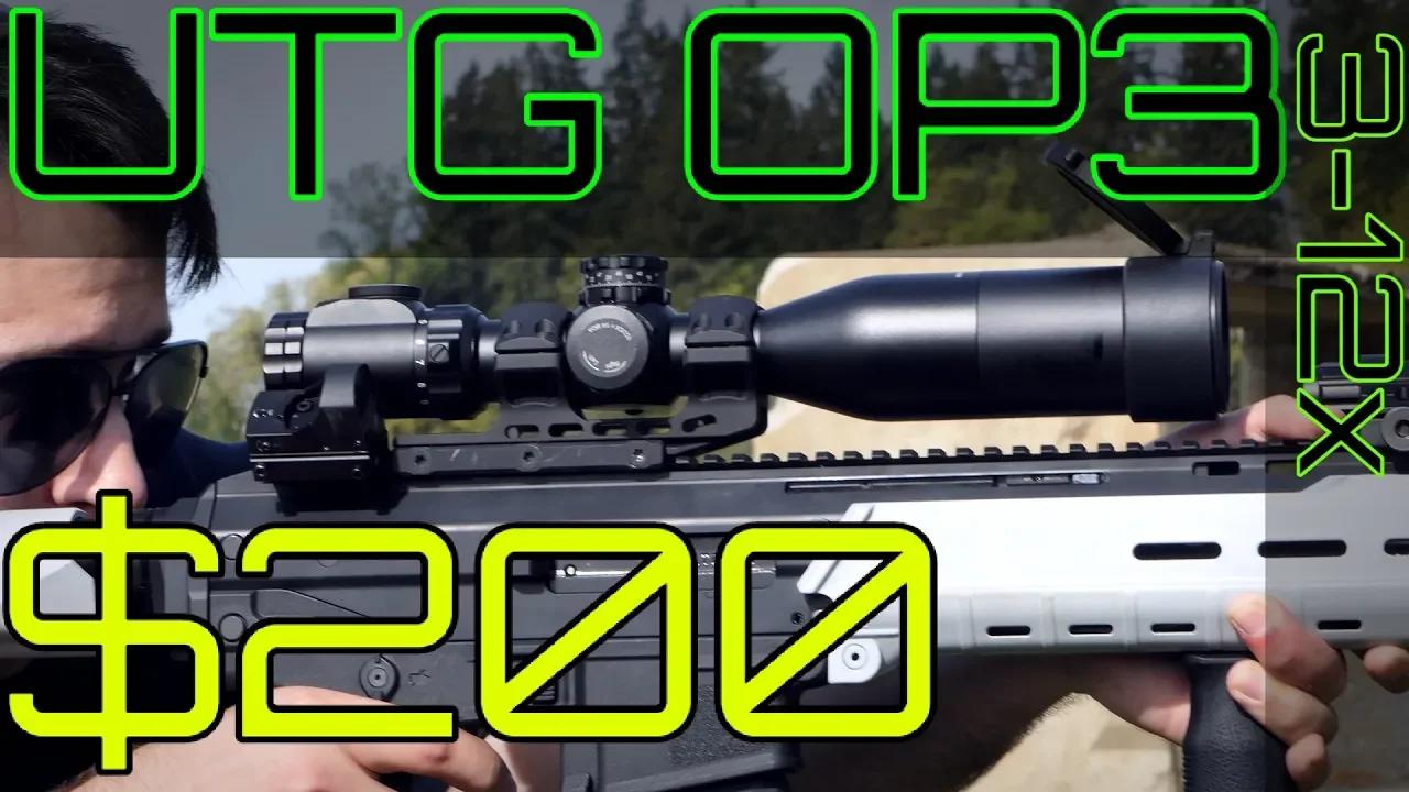 UTG OP3 3-12 UMOA Optic Review - Best Budget Mid to Long Range Scope ...