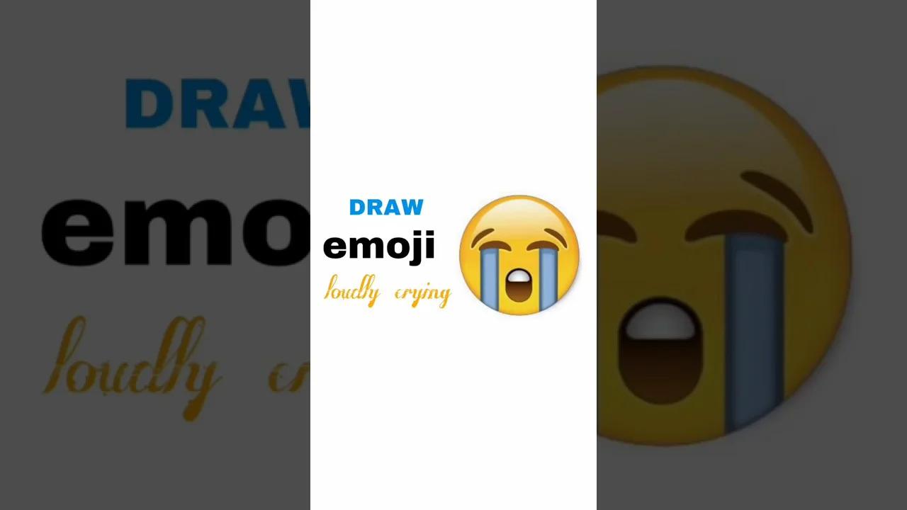 how to draw crying emoji #emoji #shorts