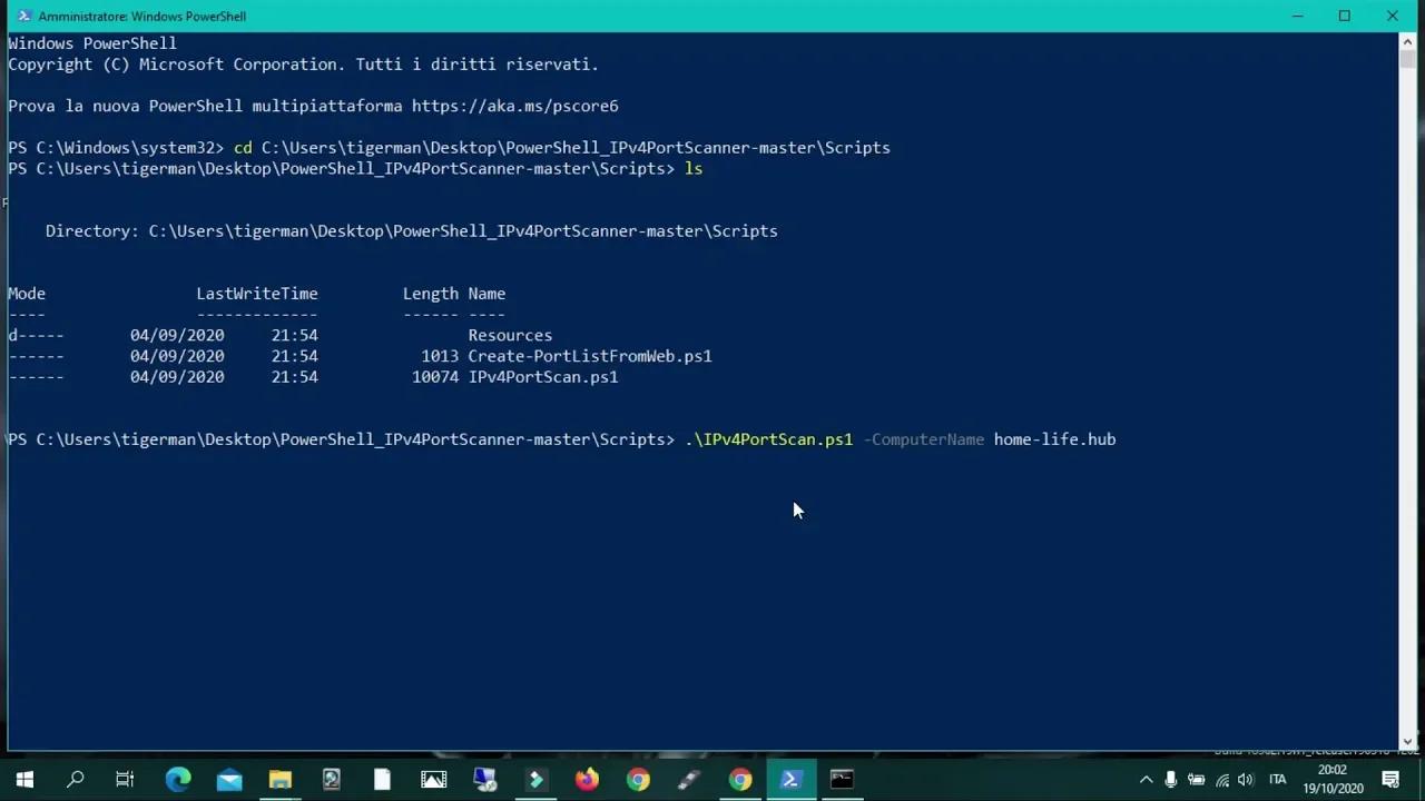 PowerShell_IPv4PortScanner-asynchronus IPv4 port scanner for PowerShell