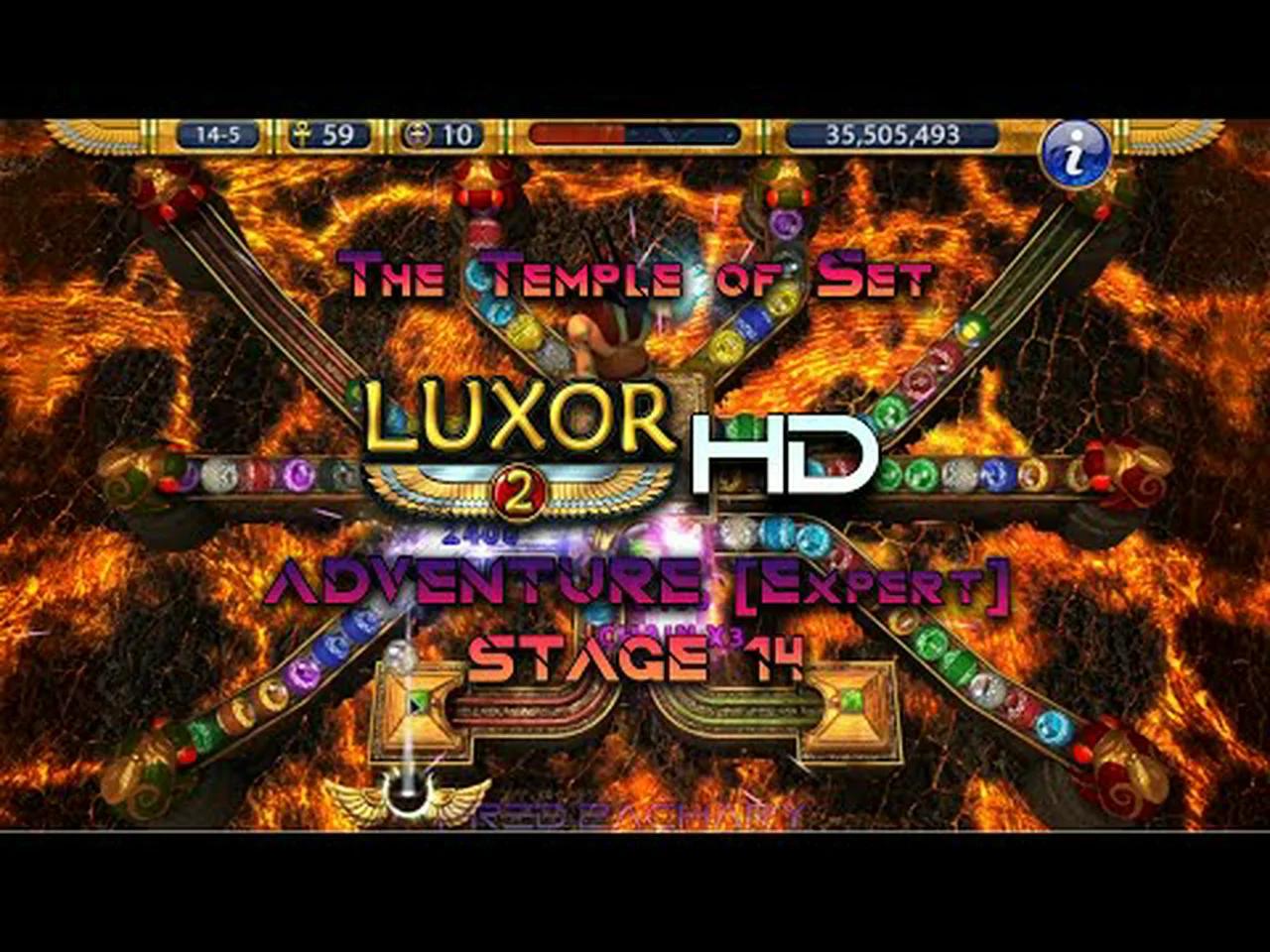 Luxor 2 HD [2012] | Adventure [Expert] - Stage 14 : The Temple of Set [Final]