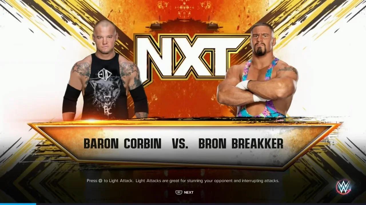 NXT No Mercy 2023 Bron Breakker vs Baron Corbin