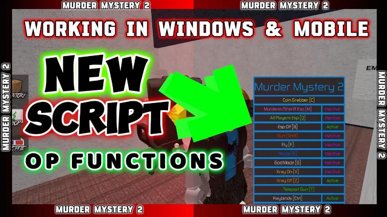 Murder Mystery script - SUPER OP SCRIPT for mm2 op silent aim! GOD MODE AND MORE| direct link!