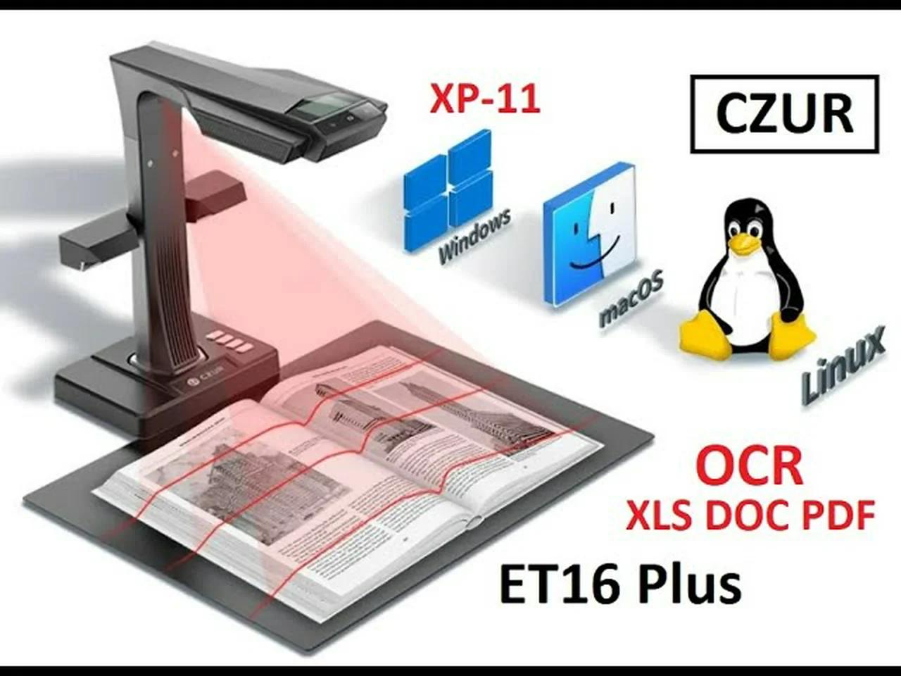 TA-0365: CZUR ET16 Plus - Book Scanner - Vintage Manuals - Review - OCR