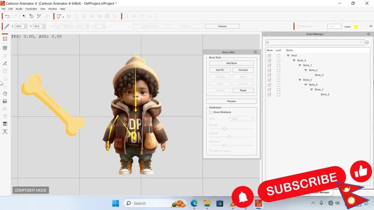 How to Set Bones in Any Image - Creating a New Character in Cartoon ...
