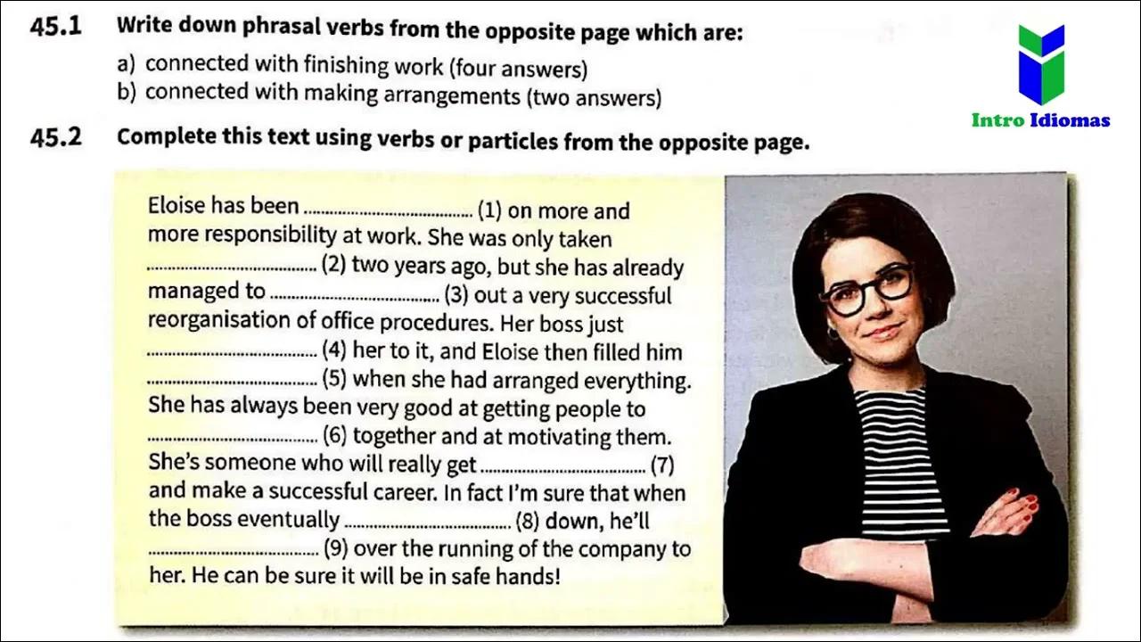 UNIT 045-046 - English phrasal verbs in use - WORK