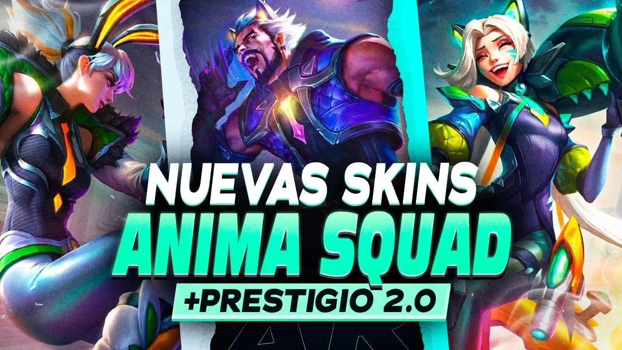 😱NUEVAS SKINS ANIMA SQUAD|JINX +(PRESTIGIO 2.0)VAYNE -SYLAS - MISS ...