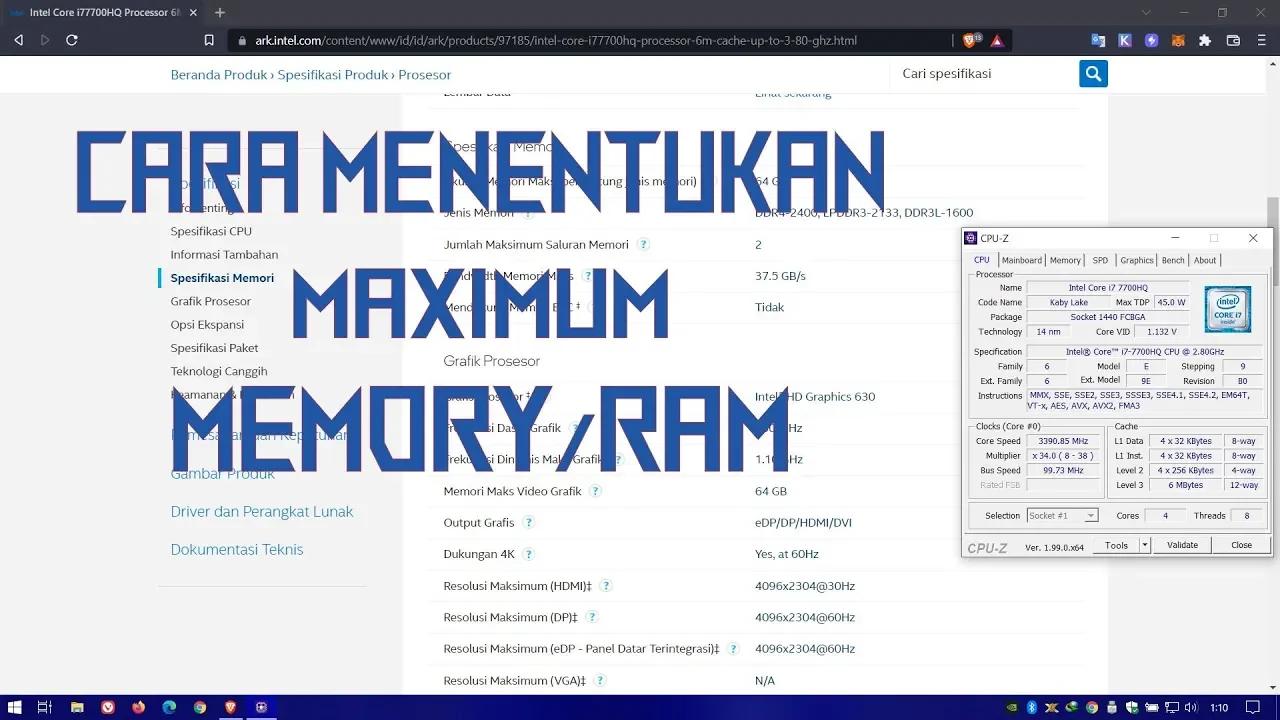 CARA MENENTUKAN MAXIMUM MEMORY / RAM DI LAPTOP | TECH DISCUSSION